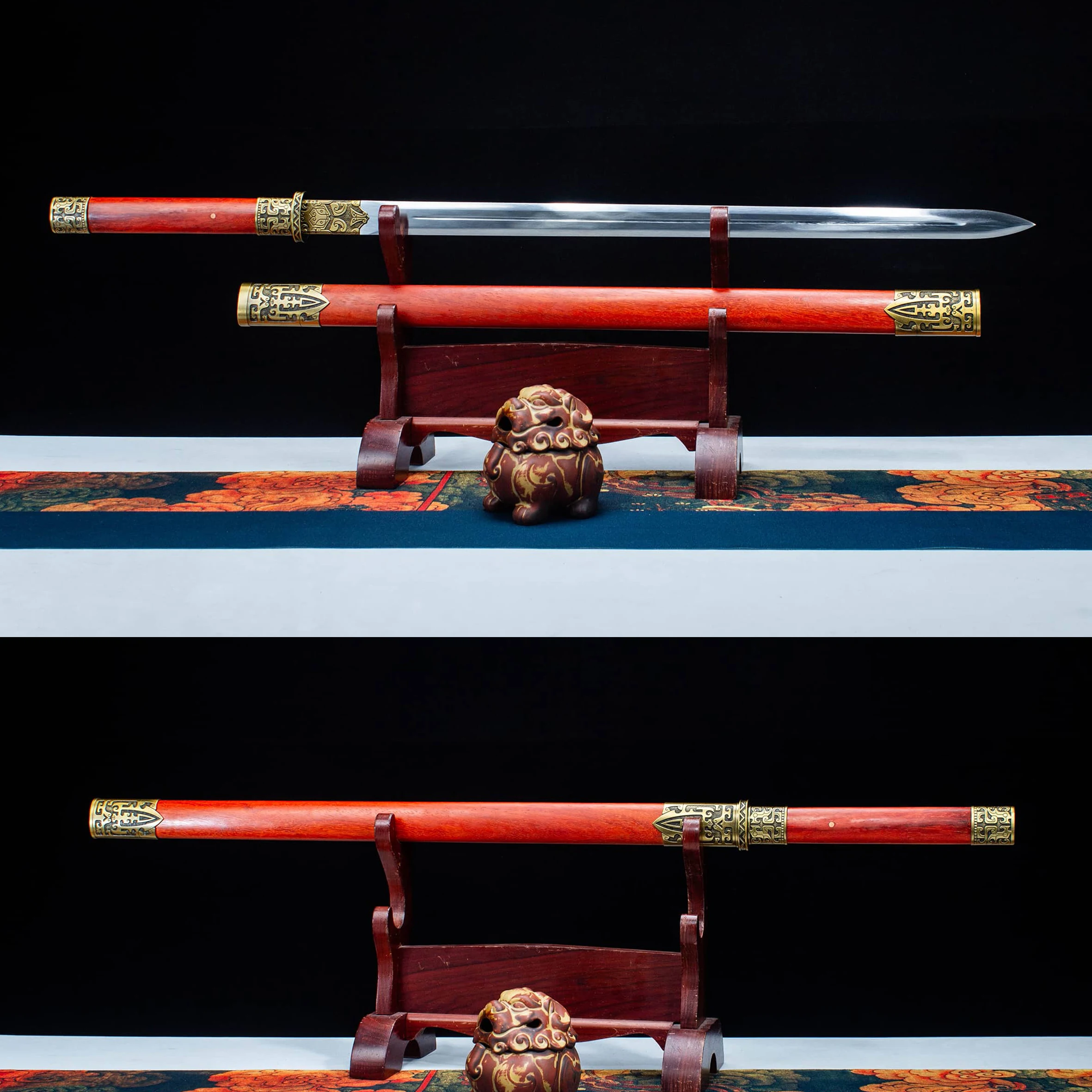 Espada-Tang-de-acero-de-resorte-Medieval-Katana-de-Guerrero-Ninja ...