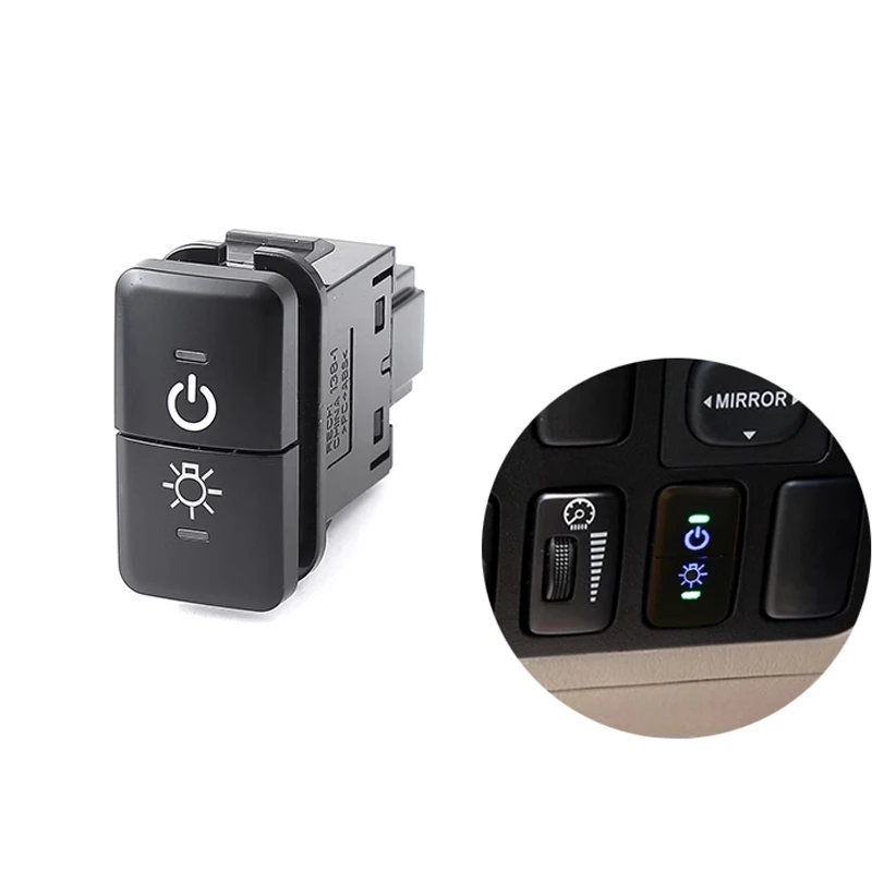 1PC-12V-Car-Dual-Key-Switch-LED-Radar-Parking-Fog-Lights-Seat-heating ...