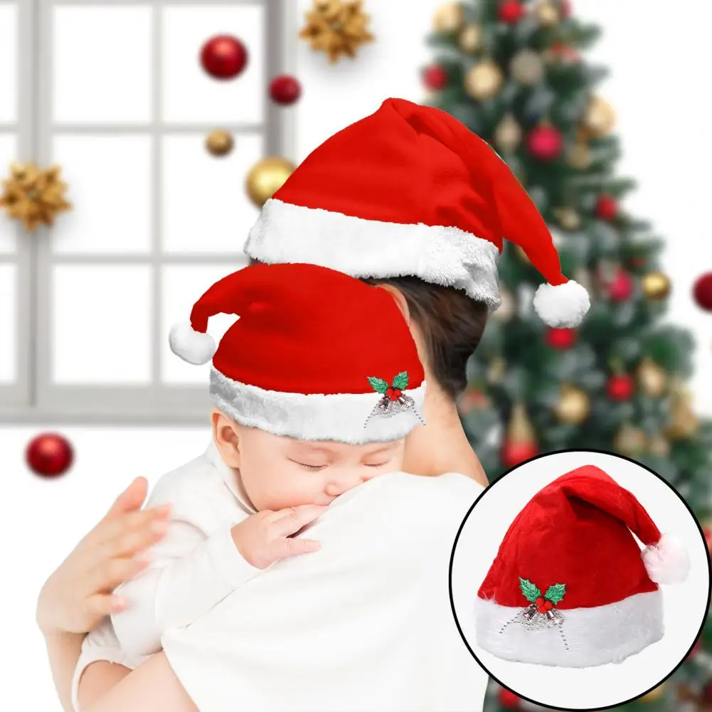 Christmas-Hat-with-Leaf-Decorations-White-Christmas-Hat-Festive-Santa ...