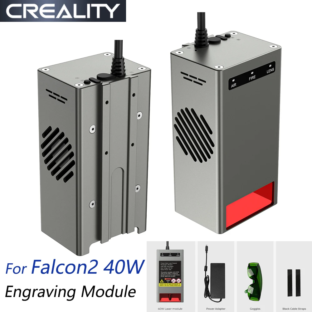 CREALITY-40W-Laser-Module-for-Falcon2-with-Light-Beam-Airflow-Monitoring-Flame-Detection-For ...
