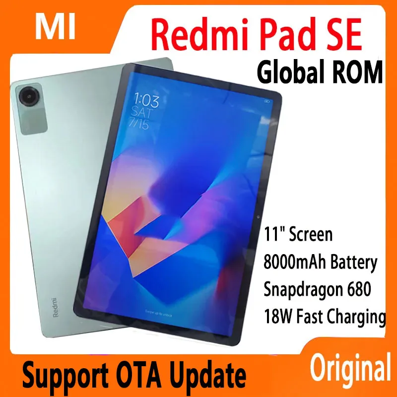 Xiaomi-Tableta-Redmi-Pad-SE-ROM-Global-bater-a-de-8000mAh-Snapdragon ...