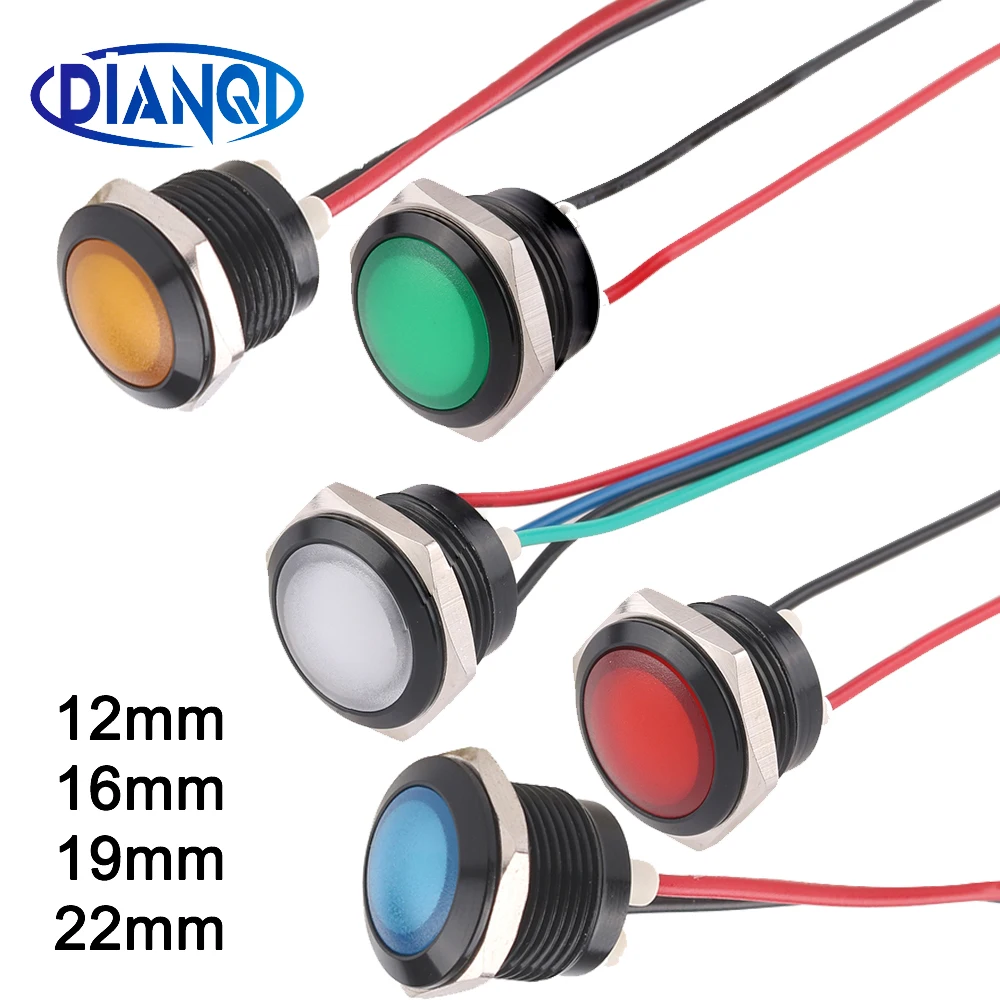 12mm-16mm-19mm-22mm-Oxidized-Waterproof-Metal-Spherical-Round-indicator ...