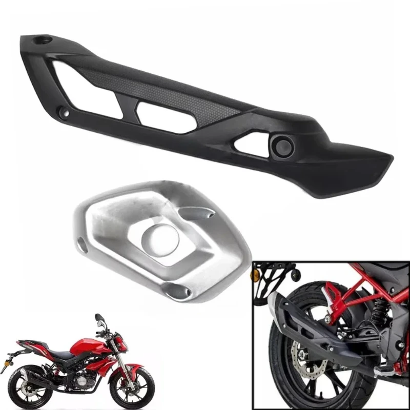 Fits for Motorcycle Insulation Decorative Cover Exhaust Pipe Trim Cover ...