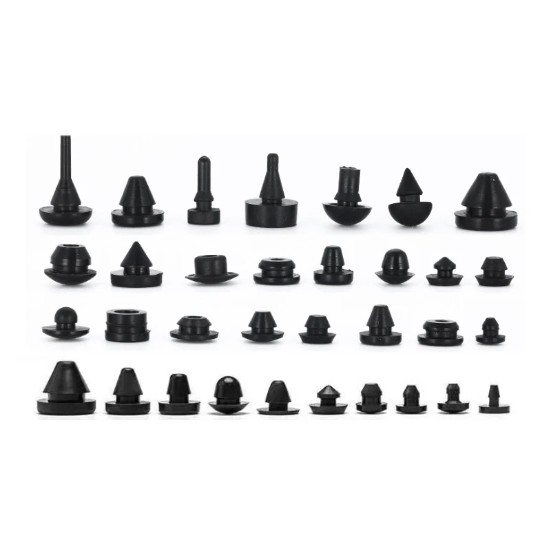 Solid Silicone Rubber Caps 2mm to 16mm T Type Plug Cover Snap-on Gasket ...