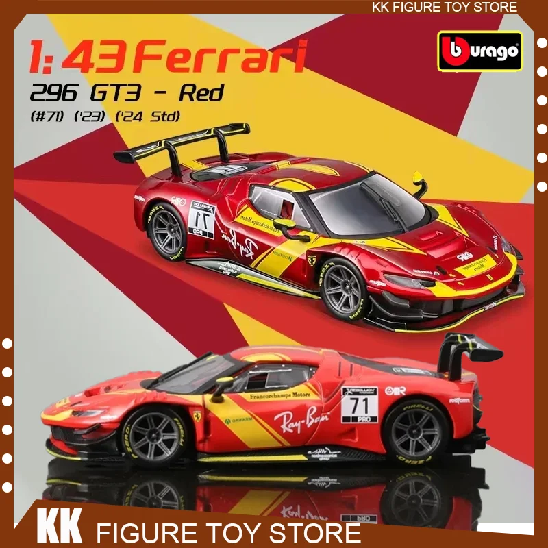 Bburago-modelo-de-coche-de-Rally-Ferrari-2023-GT3-juguete-de-aleaci-n ...