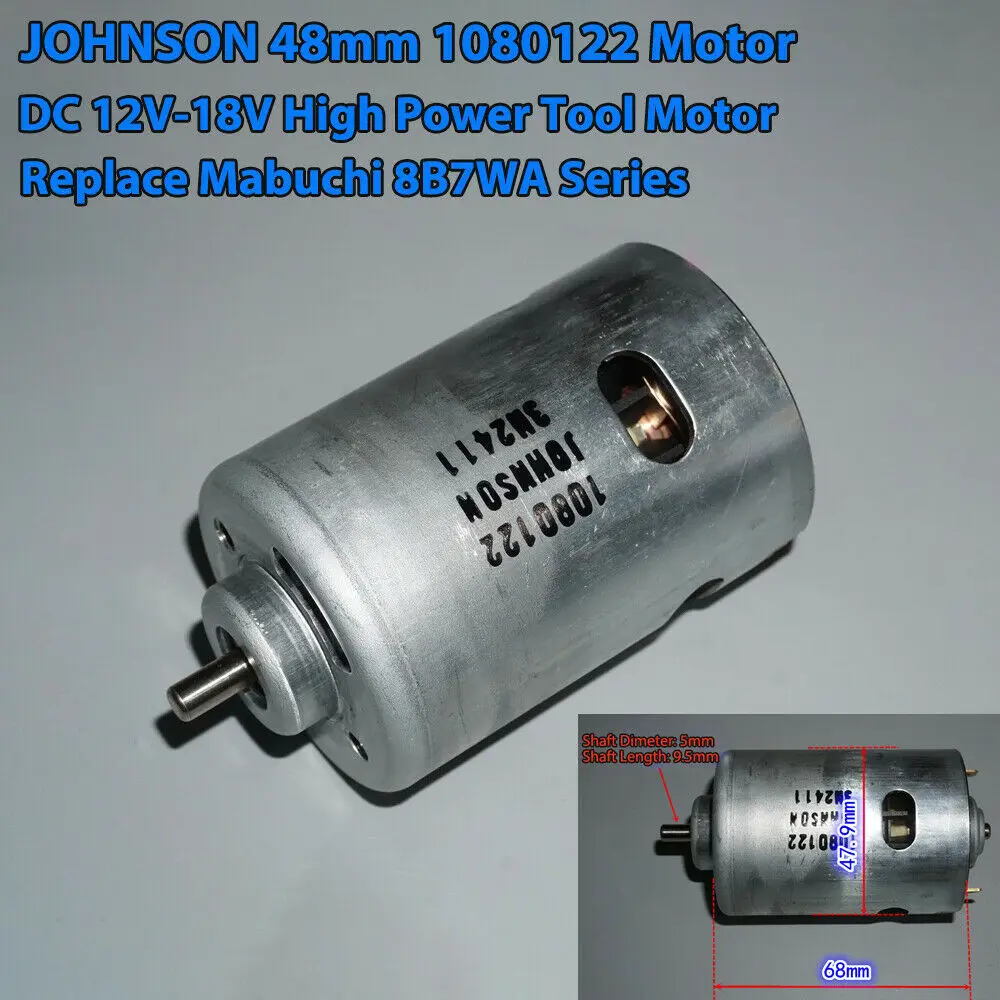JOHNSON-1080122-HC877-7-Pole-Rotor-Motor-Dual-Ball-Bearing-DC-12V-18V ...