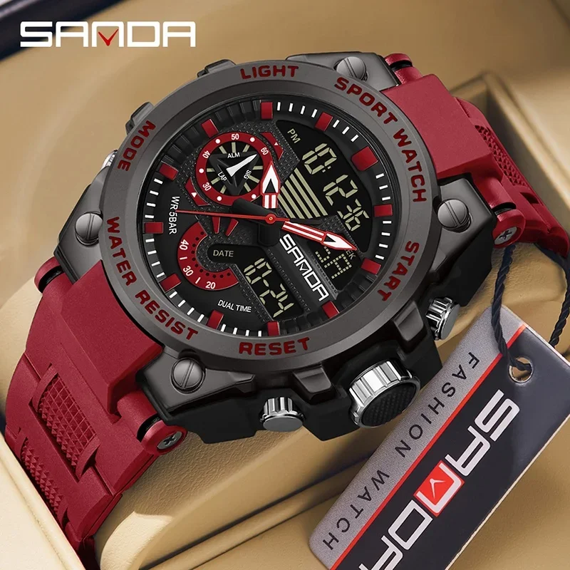 Sanda-reloj-electr-nico-multifuncional-para-hombre-cron-grafo-Digital-a ...