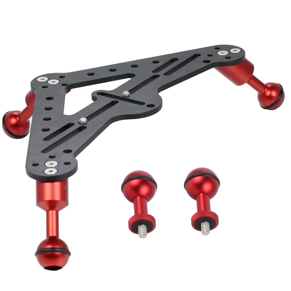 Diving Tray Triangular Stabilizer Tripod Stable Base Bracket 1/4 ...