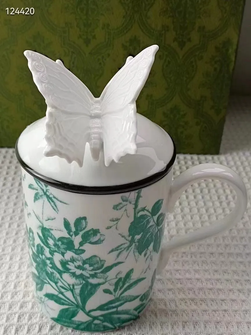 브랜드 G 유럽 세라믹 재미 있은 멋진 컵 뚜껑 본 차이나 머그잔 우유 컵과 커피 Tazas 커피 머그잔 선물 상자 Tazer