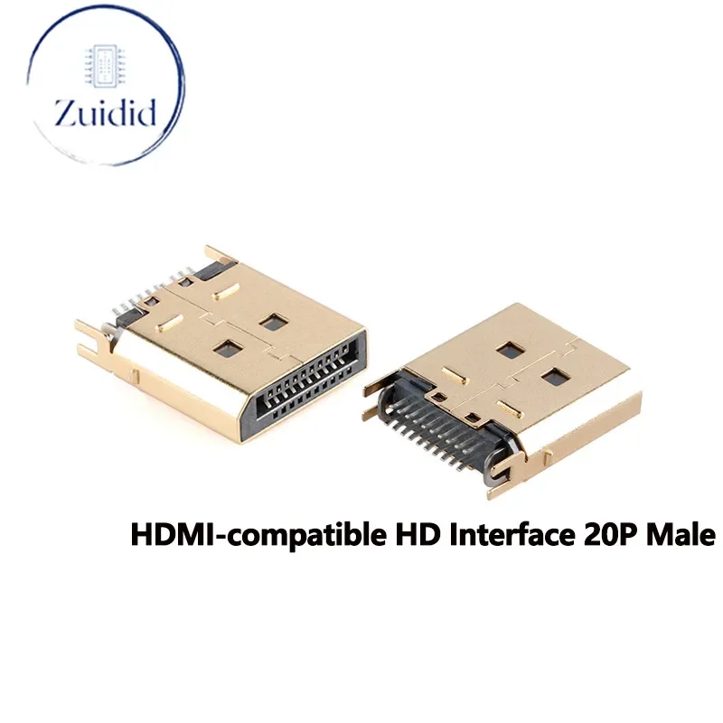 5pcs-1pc-HDMI-compatible-HD-Interface-Connector-20P-Clip-on-Male-Jack ...