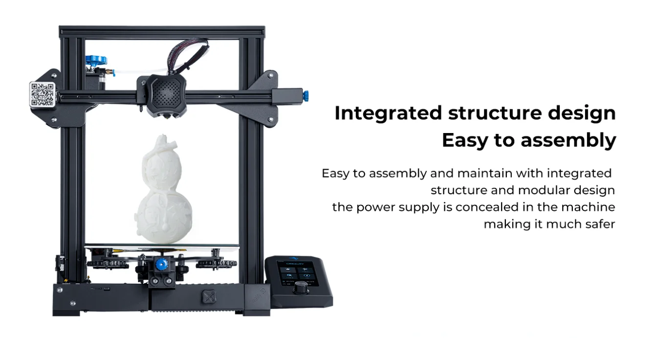 CREALITY Upgraded Ender 3 V2 3D Printer with High Precision Resume Printing Function All Metal ...