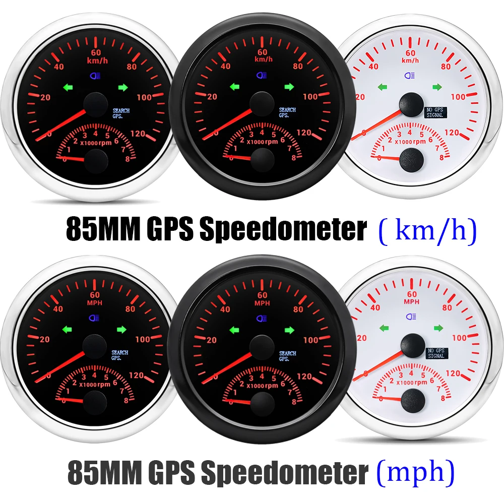 85mm-Waterproof-Gps-Speedometer-120kmh-120mph-200kmh-200mph-Digital-Marine-Gps-Speed-Tacho-Meter ...