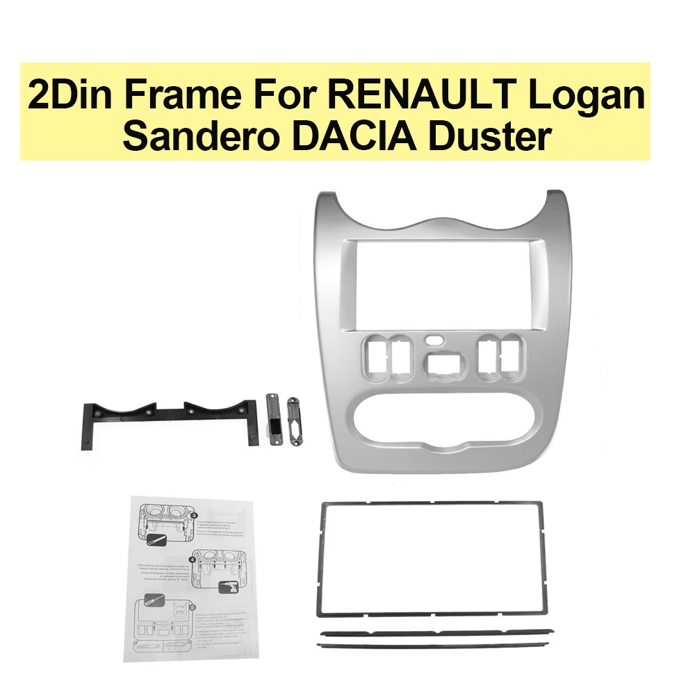 2-Din-Car-Radio-Fascia-for-RENAULT-Logan-Sandero-DACIA-Duster-Audio ...