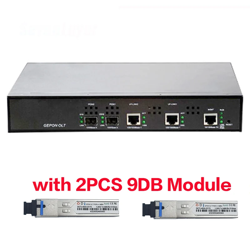 EPON OLT 2PON Порты мини FTTH CATV OLT Carrier-класс высокой плотности ...