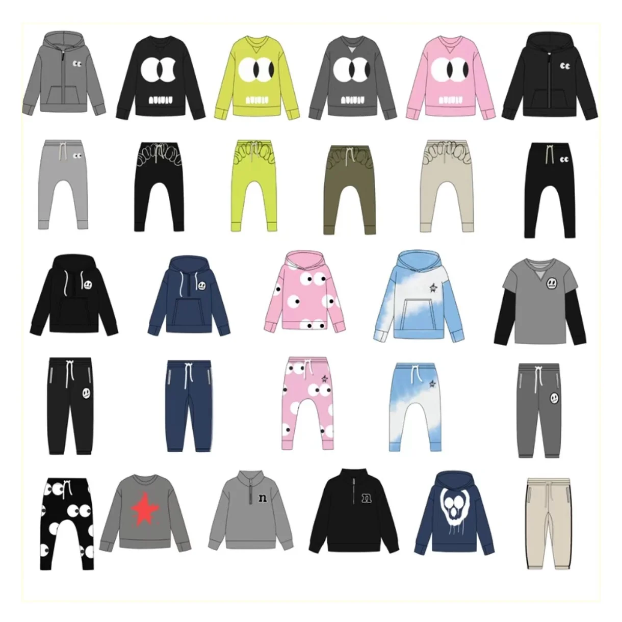 Kid-Jumper-Sets-OUYANG-IVAN-24-Children-Cotton-Sweatshirt-Pants-AW-New ...