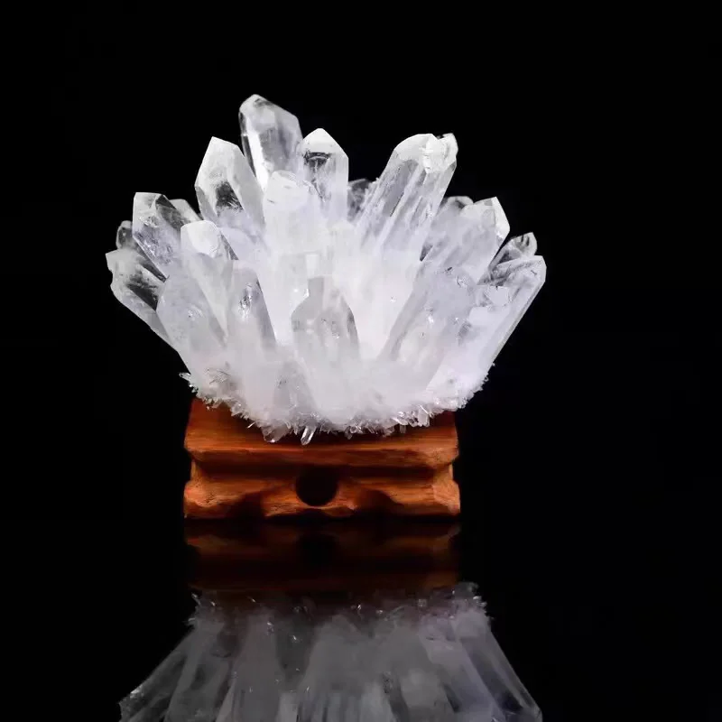 Natural-White-Crystal-Cluster-Stone-exquisite-home-decoration-living ...