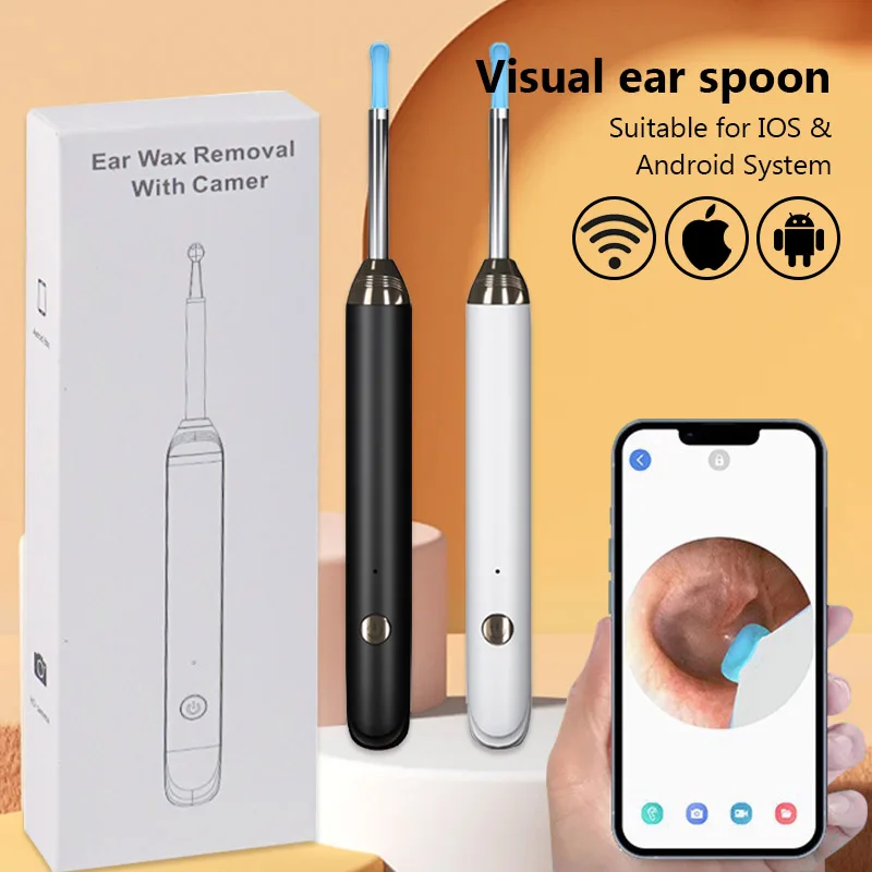 WIFI-Visual-Ear-Cleaner-Otoscope-Camera-Mini-Ear-Wax-Removal-Tool-With ...