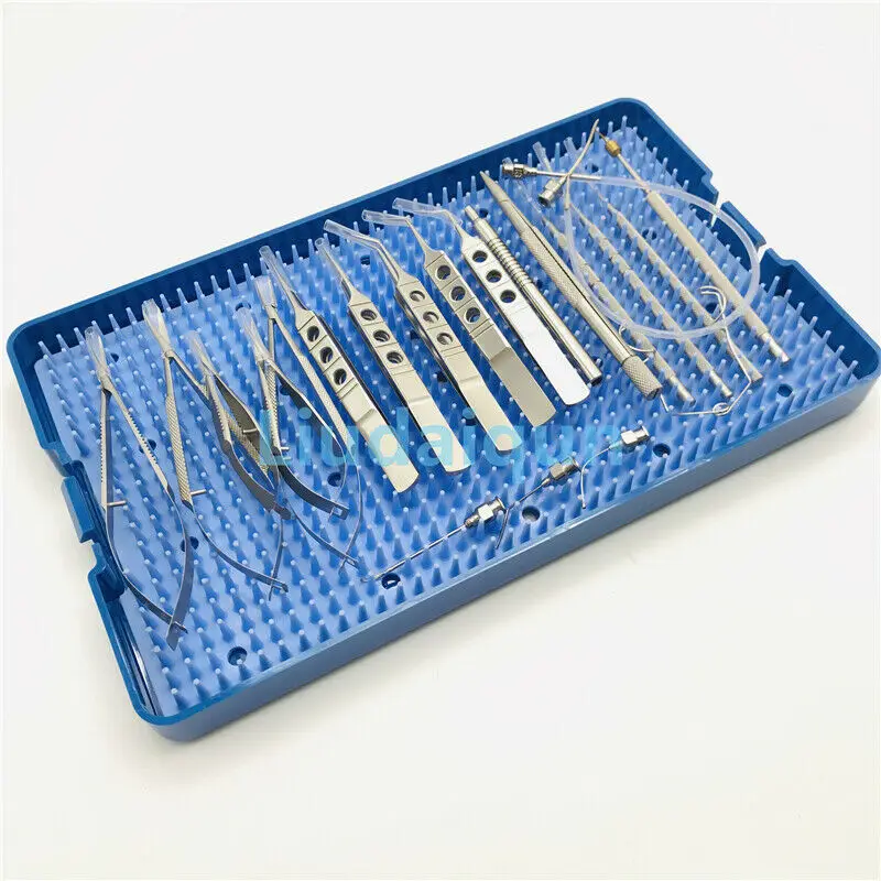 Titanium-21pcs-Cataract-Surgery-Set-with-Sterilization-Tray-Box ...