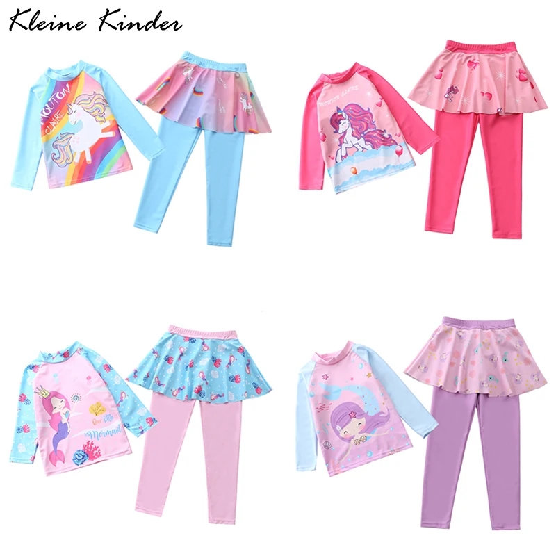 Swimsuit-Girl-Long-Sleeves-Modest-Children-Swimming-Suit-Sun-UV ...