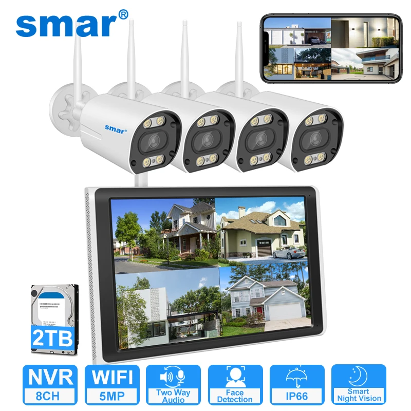 Smar-Wifi-Nvr-With-LCD-Monitor-8CH-10Inch-NVR-Security-System-CCTV ...