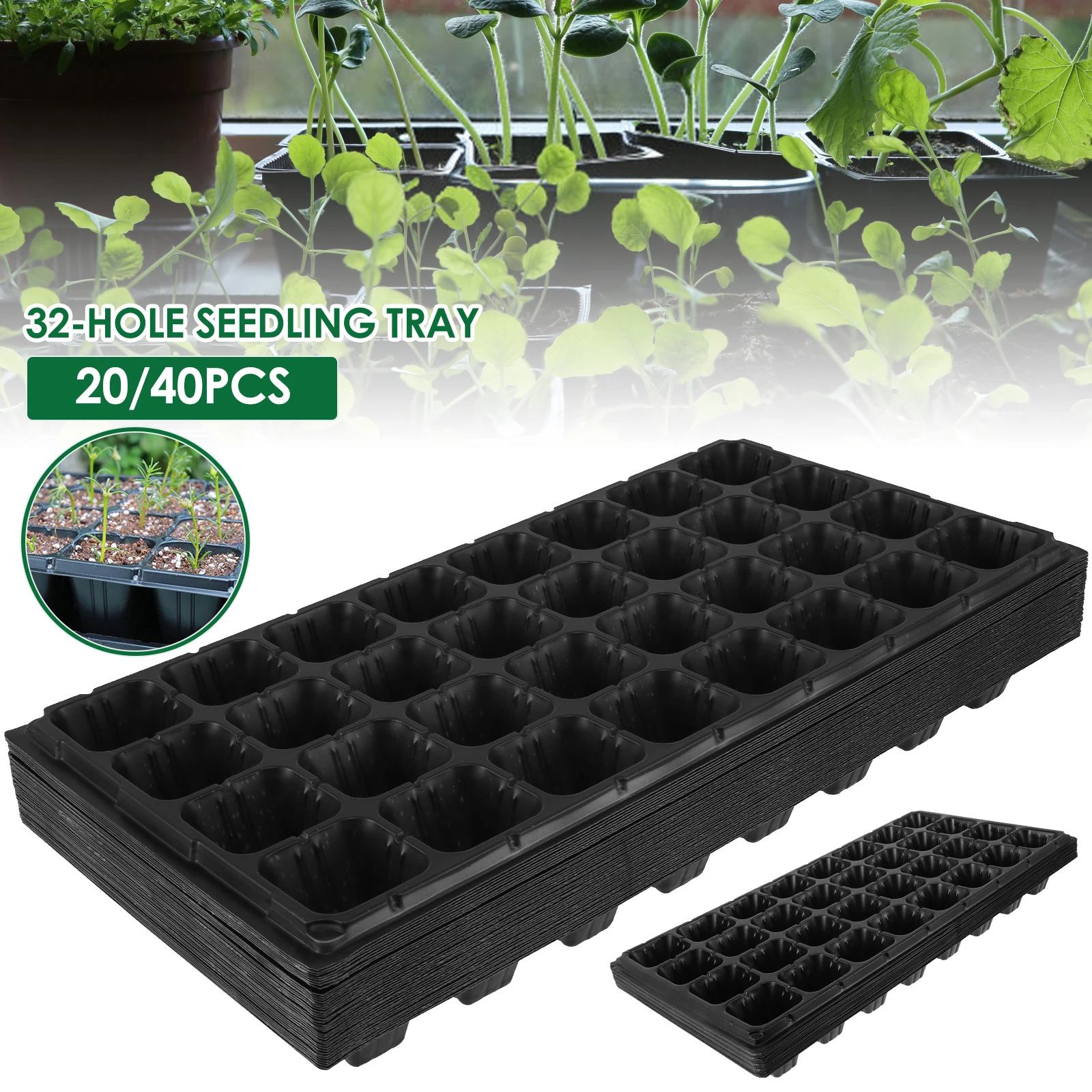 640-1280-1000-Cells-Seed-Starting-Tray-Vegetable-Fruit-Seed-Starter ...
