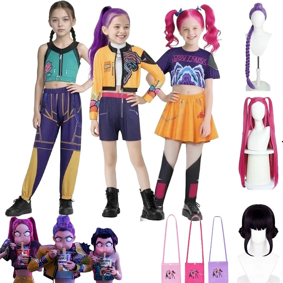 Zoey Kpop Demon Hunters Costume Kids Kpop Demon Hunters Kids Costume ...