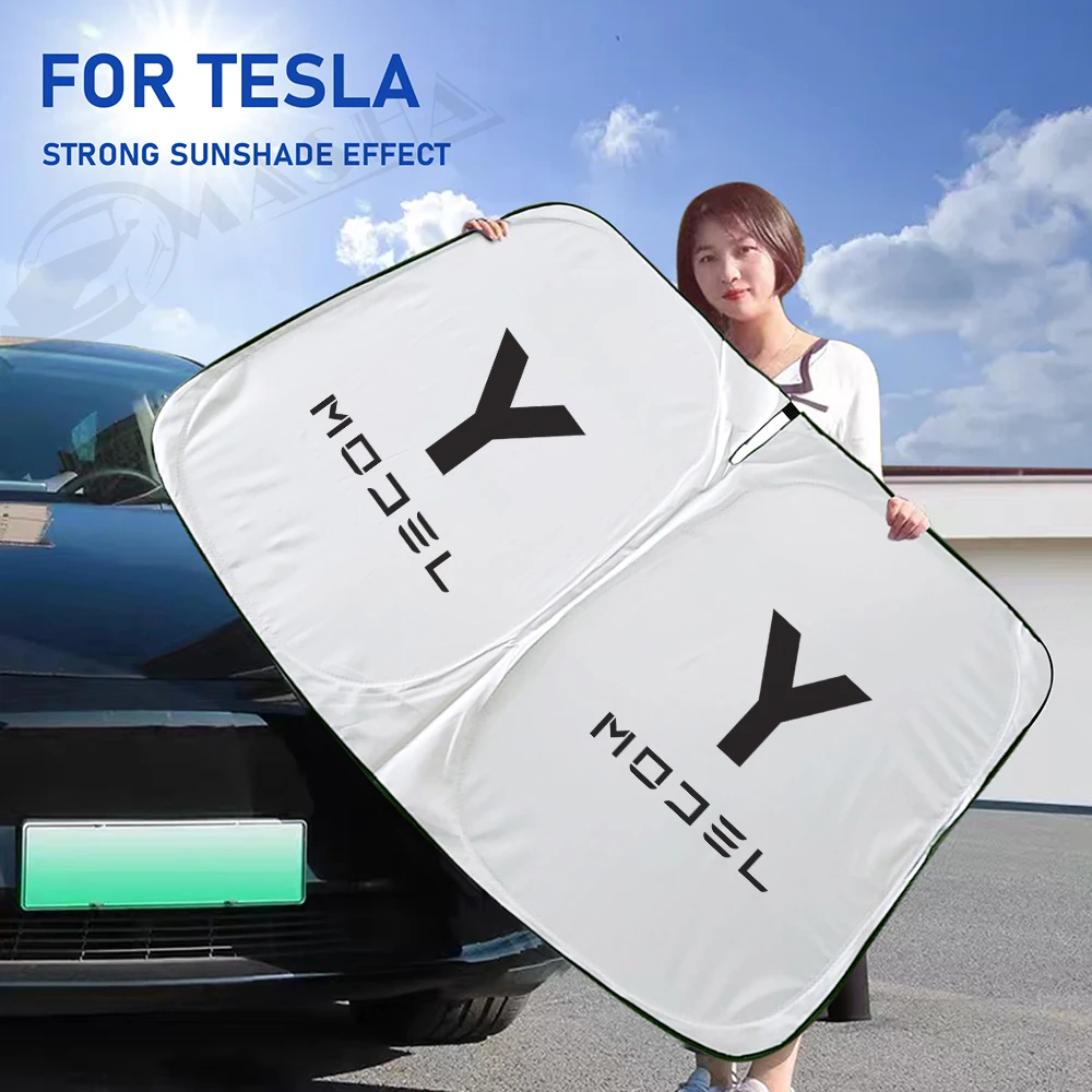 For Tesla Model Y 3 2016-2021 2022 2023 Car Sun shade Front Window ...