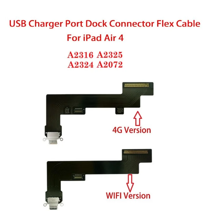 Charging Port Flex Cable For iPad Air 4 A2316 A2324 A2325 A2072 USB ...