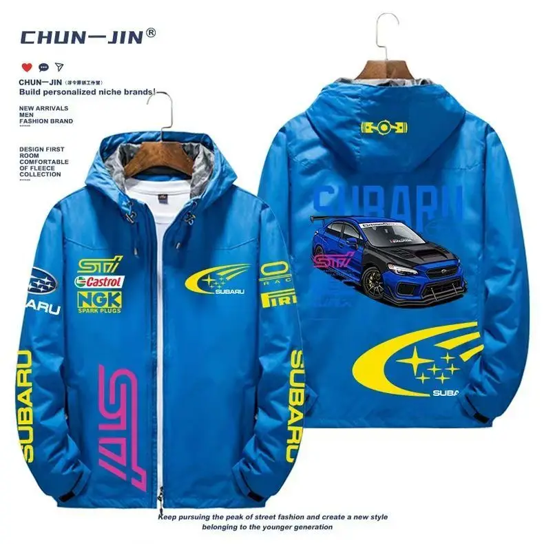 STI sports car modified car JDM car culture long sleeved men's and ...