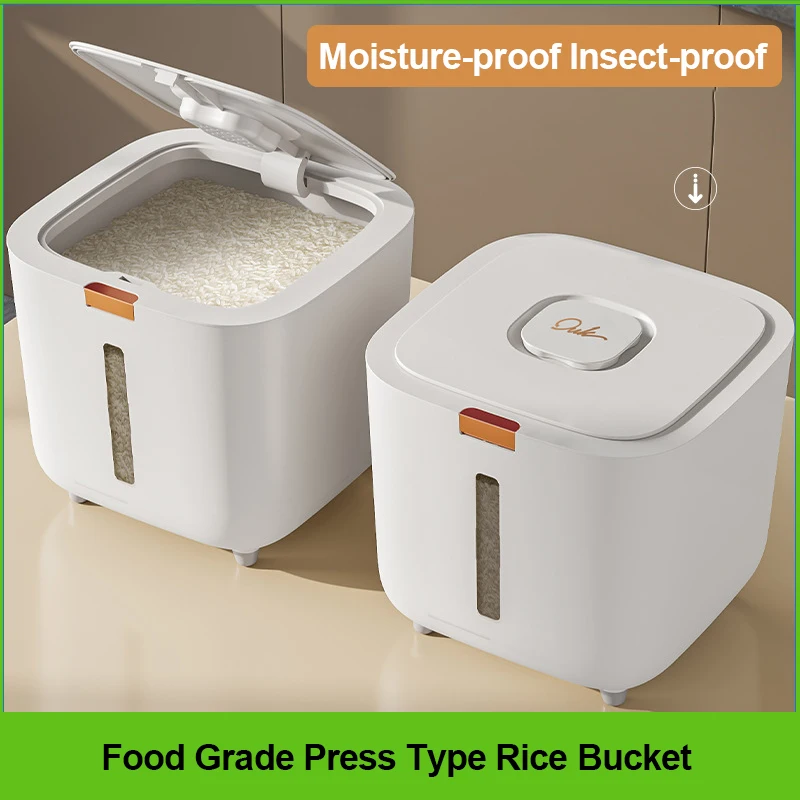 5/10kg Rice Bucket Insect-proof and Moisture-proof Sealed Container ...