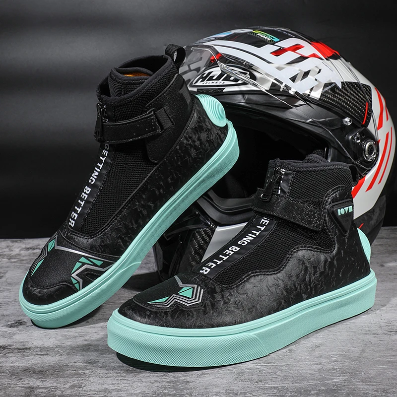 Summer-Breathable-Motorcycle-Boots-Non-Slip-Rubber-Sole-Motocross-Boots ...