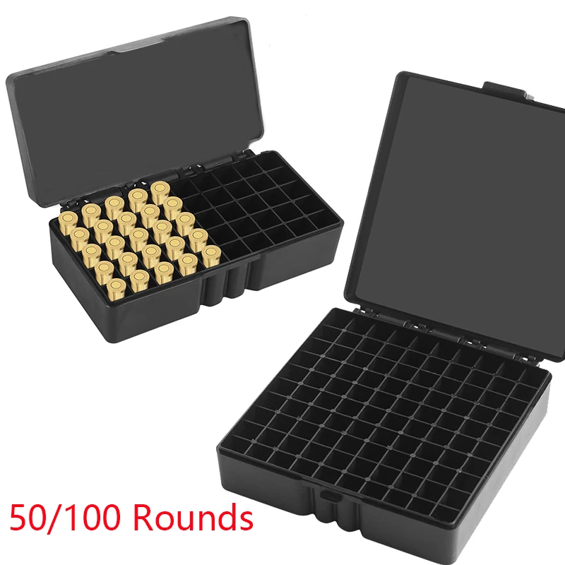 9mm-Ammunition-Box-50-100-Rounds-Ammo-Storage-Case-Hunting-Shooting ...