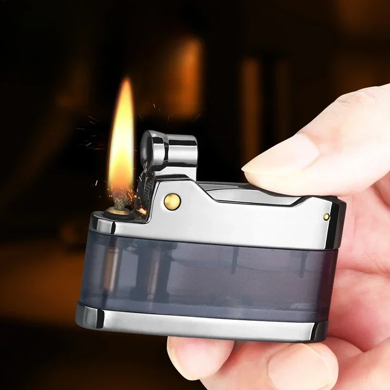 New Old-Fashioned Retro Press Kerosene Lighter Grinding Wheel Ignition ...