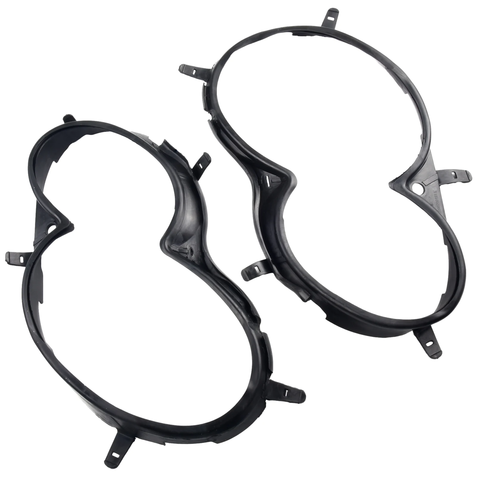 1-Pair-Black-Plastic-Left-Right-Headlight-Headlamp-Gasket-For-Mercedes ...