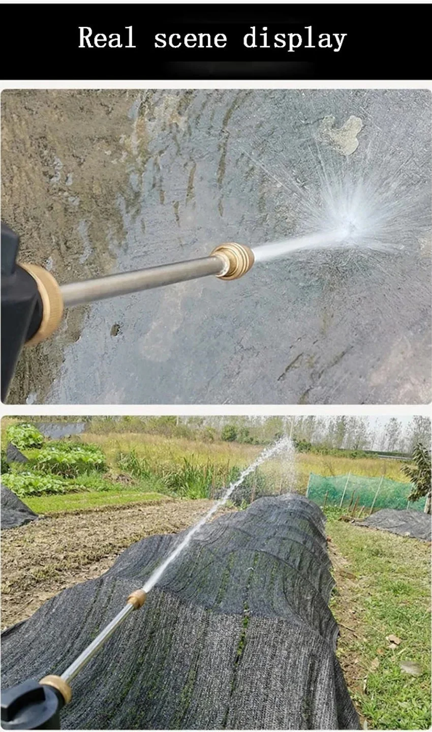 Telescopic Garden Hose with High Pressure Nozzle & 3 Adapters – Expands ...
