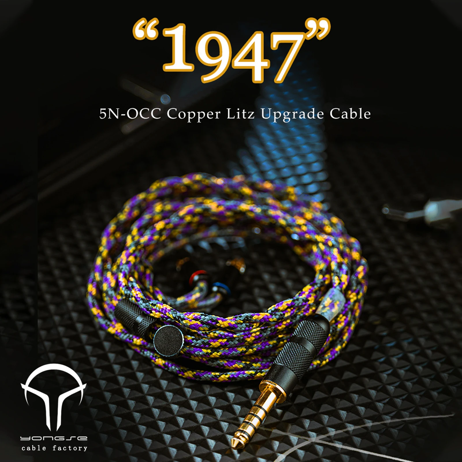 Yongse-Cable-para-auriculares-Chapado-en-plata-y-cobre-accesorio-de ...