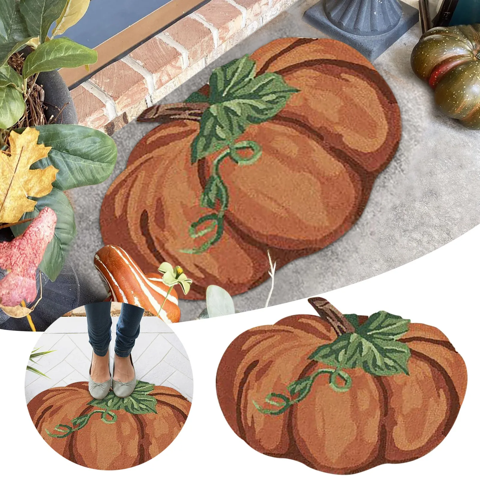 Throw-Blanket-Fall-Theme-Thanksgiving-Pumpkin-Rug-Holiday-Floor-Mat ...