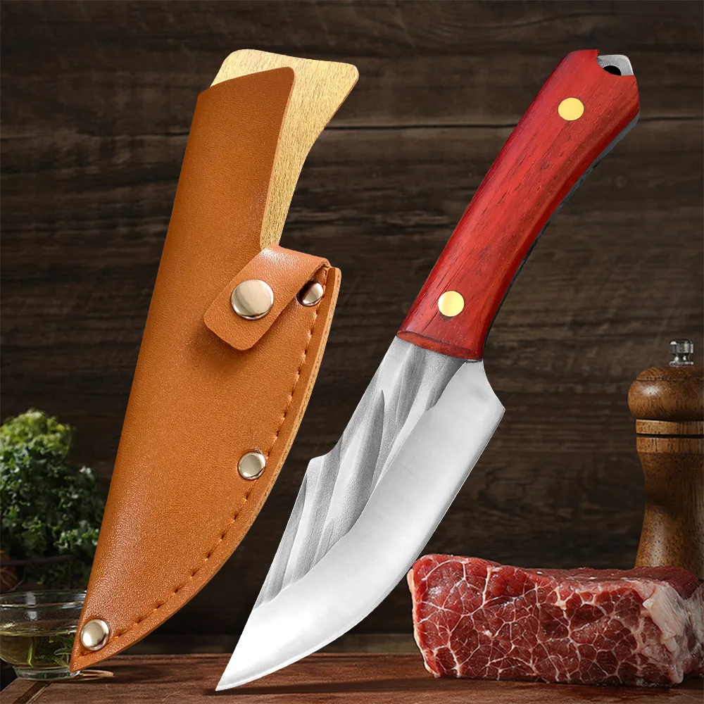 Forged-Chef-Boning-Knife-High-Hardness-Kitchen-Butcher-Knife-Cleaver ...