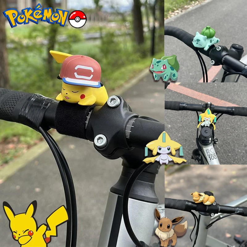 Adornos-de-bicicleta-Kawaii-Pokemon-Pikachu-figura-de-dibujos-animados ...