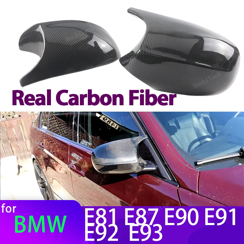 Black or Real Carbon Fiber Side Rearview Mirror Cap Wing Mirror Cover ...
