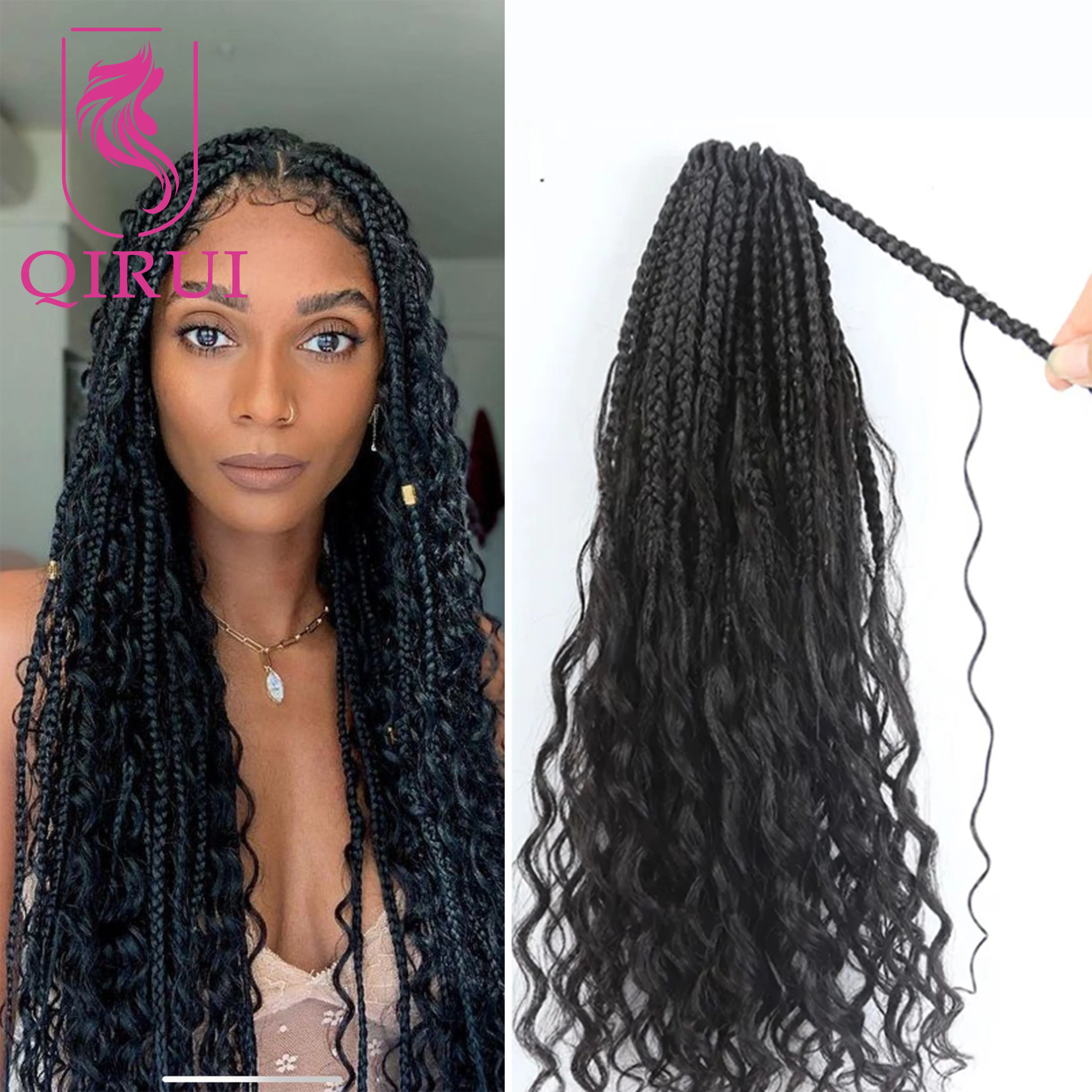 Crochet-Braids-Extensions-Human-Hair-Boho-Box-Braids-Crochet-Human-Hair ...