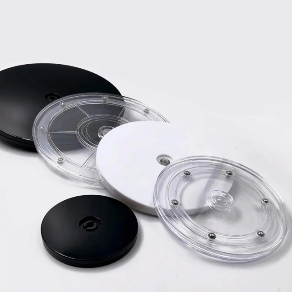 Turntable-Solid-Transparent-Plastic-Base-Accessories-For-Dining-Table ...