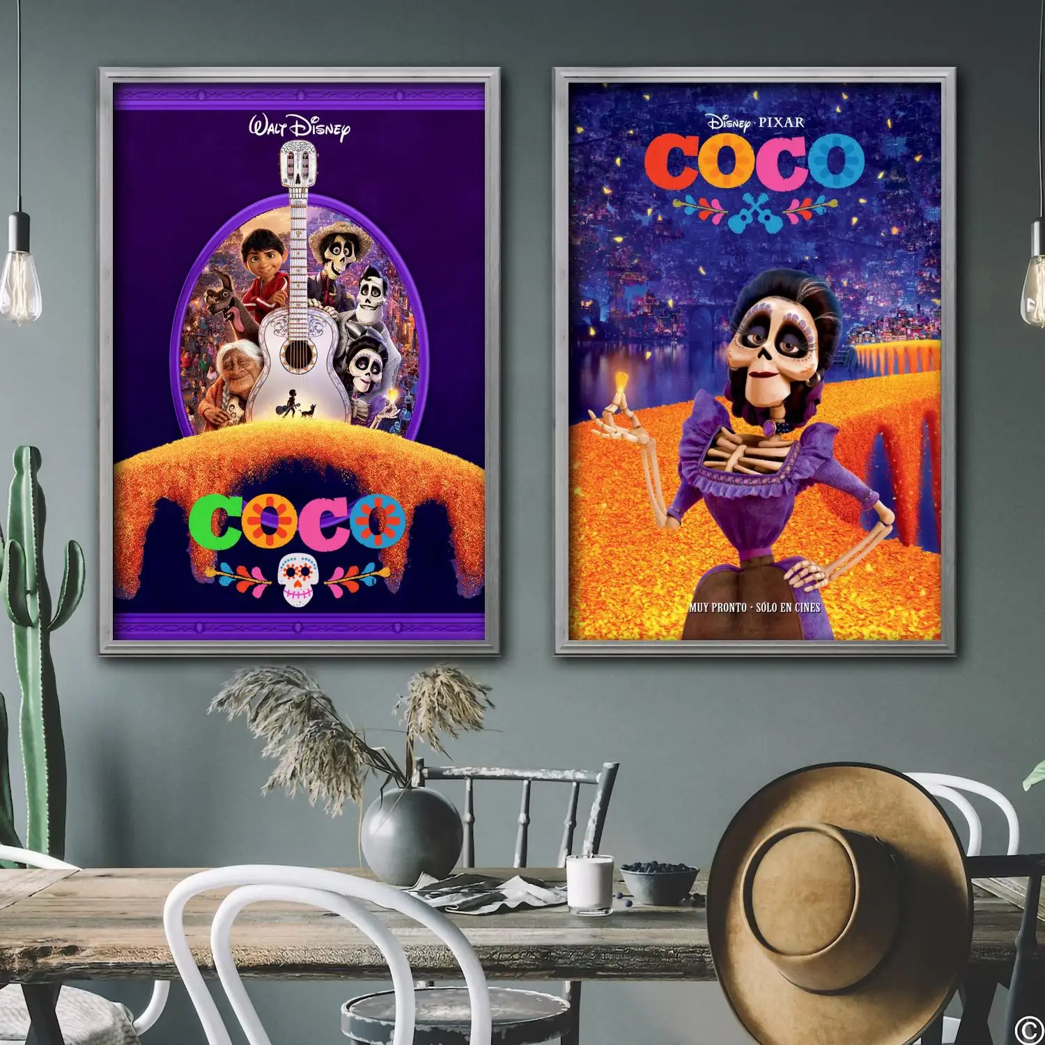 Coco Movie Decor: How These Cartoon Canvas Posters Transformed My Café ...
