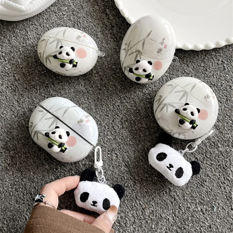For-Huawei-Freebuds-5-Cute-Cartoon-panda-pattern-design-headphone-Cases ...