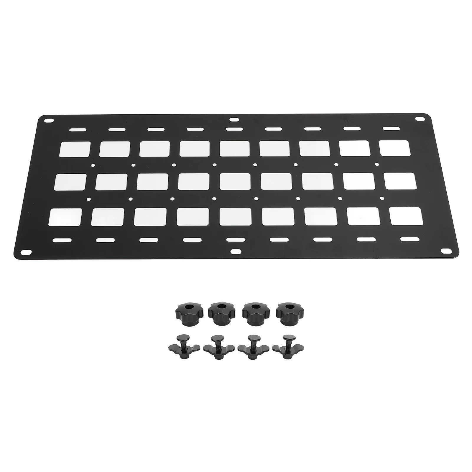 Truck Bed Molle Panel 810 X 340 X 2mm Multifunction with Fixing Base ...