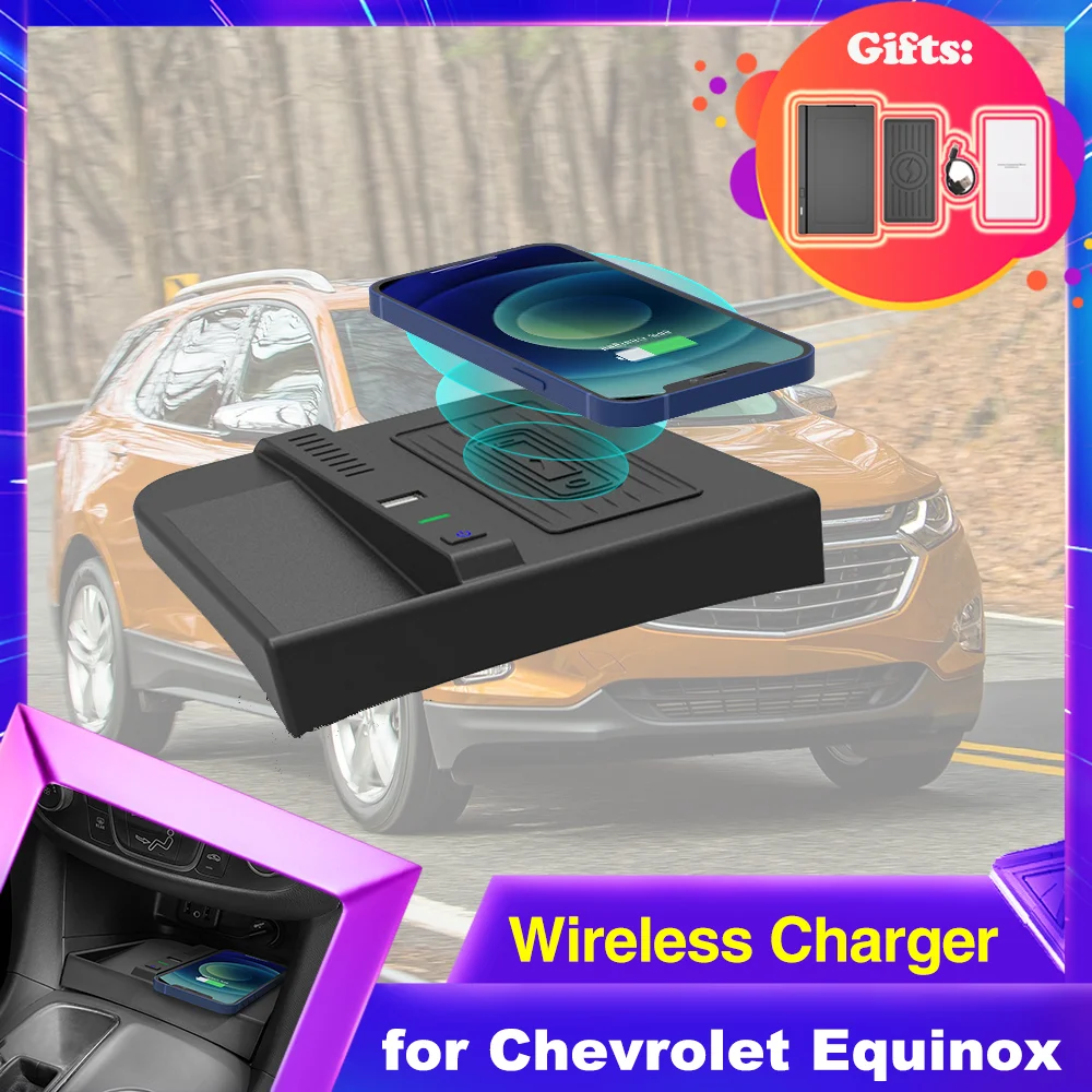15W-Car-Wireles-Charging-Pad-for-Chevrolet-Holden-Equinox-LT-RS-2018 ...