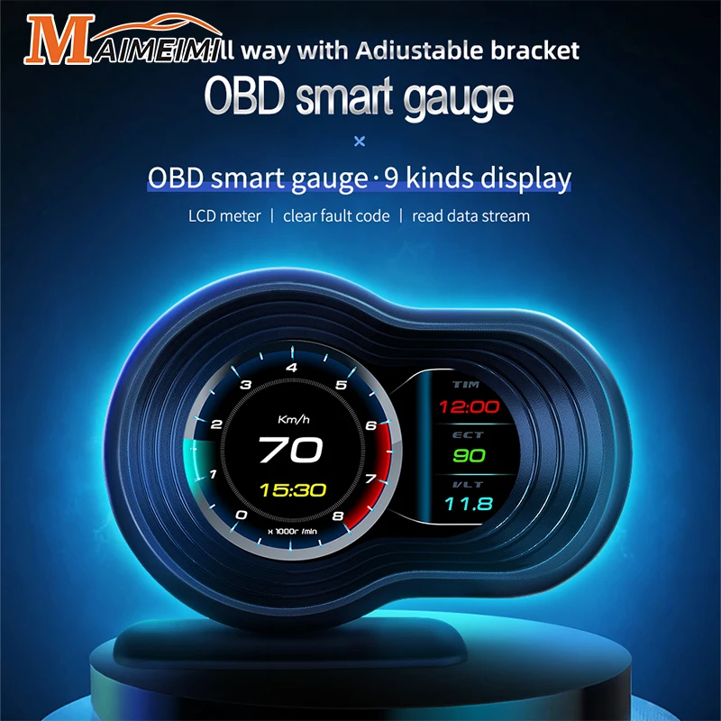 F9-OBD-For-HUD-Smart-Gauge-Car-Head-Up-Display-LED-Gauge-Speedometer ...
