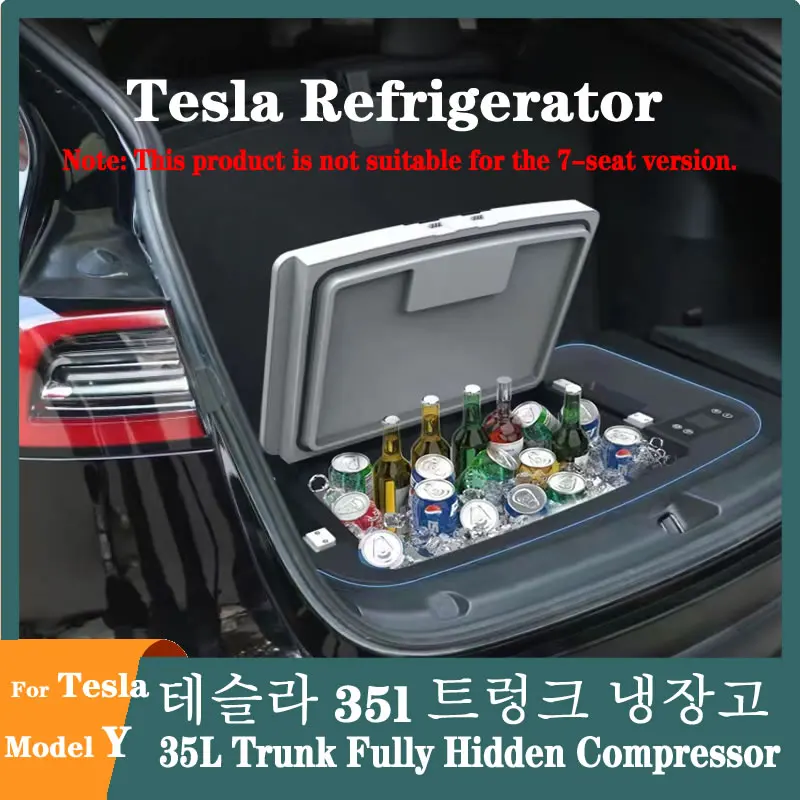 Para-Tesla-Modelo-Y-Carro-Refrigerador-35L-Trunk-Compressor-Totalmente ...