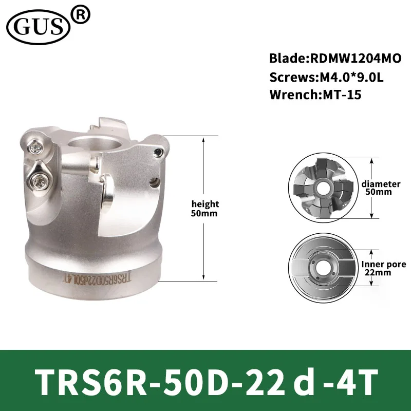 TRS 5R 6R 8R 50 63 80 100 Milling Cutter Head for FMB22 FMB27 FMB32 ...
