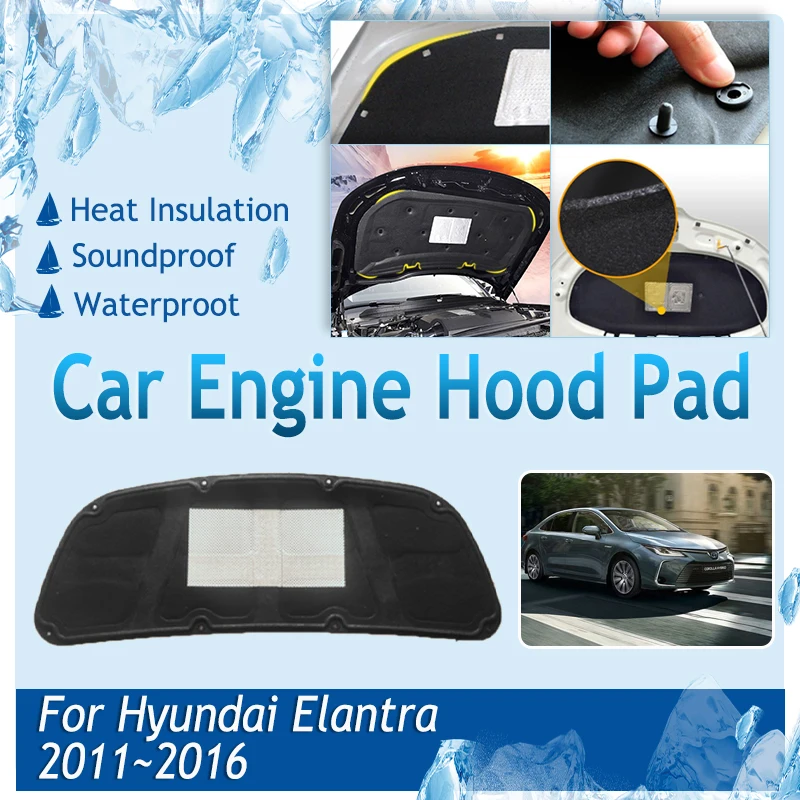Car-Engine-Hood-Pad-Fit-For-Hyundai-Avante-i35-Elantra-MK5-2011-2016-MD ...